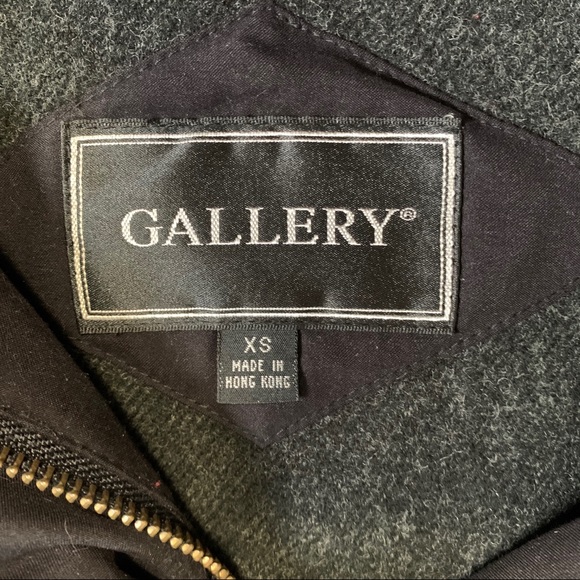 Gallery | Jackets & Coats | Gallery Black Convertible Long Trench Coat ...